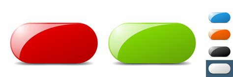 blank button square green push royalty free vector image