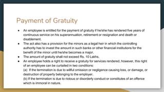 Payment Of Gratuity Act 1972 Pptx