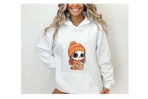 Chibi Skeleton Girl Halloween Clipart