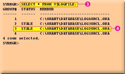 Recreate Inactive Redo Logs Oracle Steps