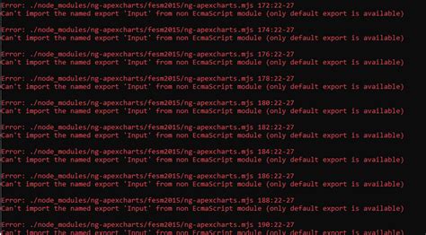 Compilation Issue In Angular Upon Importing It In Module Ts File Issue Apexcharts Ng