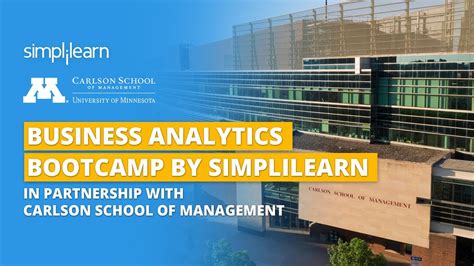 Business Analytics Bootcamp By Simplilearn Next Cohort Starting Soon Simplilearn Youtube