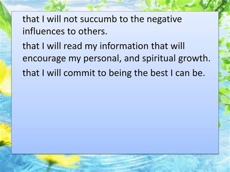 The Power Of Personal Declarations Pptx