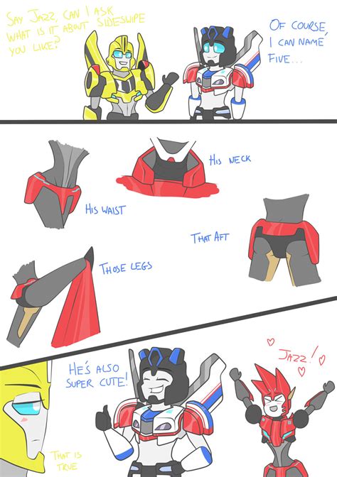 Jazz X Sideswipe Five Reasons By Purrv On Deviantart