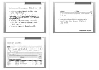 Slide Powerpoint Macro Excel Pdf