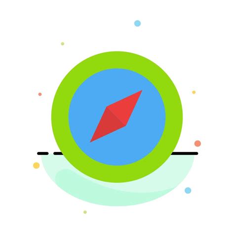 Compass Location Map Abstract Flat Color Icon Template 18015611 Vector