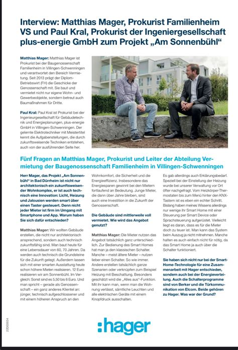 Matthias Mager Posted On Linkedin