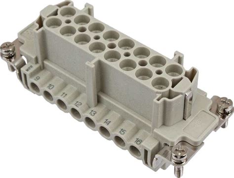 16 Pole Rectangular Connectors 16 Amp Industrial Connectors Elecdirect