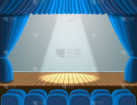 在戏剧舞台上的聚光灯