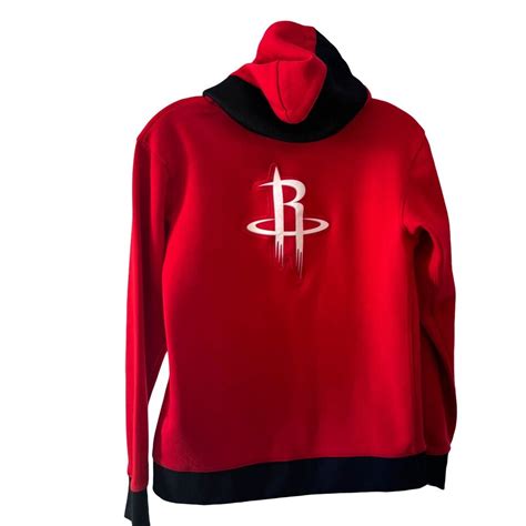 Nike Dri Fit Nba Houston Rockets Youth Medium Showtime Full Zip Hoodie