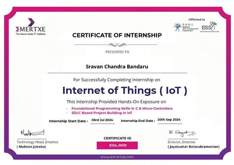 Emertxe Emertxe Internship Iot Internetofthings Microcontrollers Embeddedsystems