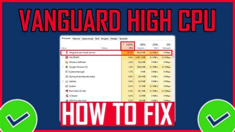 How To Fix Vanguard User Mode Service High Cpu New Youtube