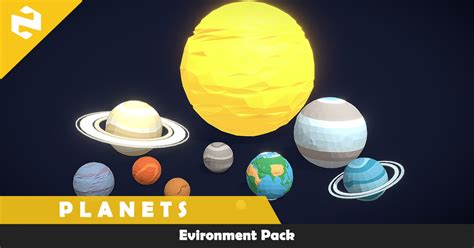 Evironment Pack Planets 3d Props Unity Asset Store