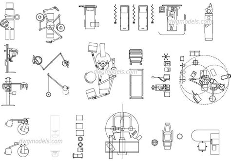 Medical Equipment View Top Free Cad Blocks Download Autocad File