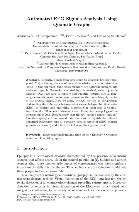 Pdf Automated Eeg Signals Analysis Using Quantile Graphs