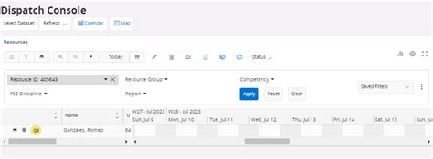 Dispatch Console Drag And Drop Of Task How Calendar Works Ifs Community