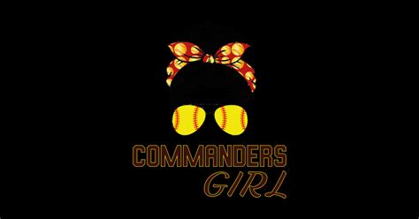 Commanders Girl Messy Bun Commanders Girl Messy Bun Sticker Teepublic