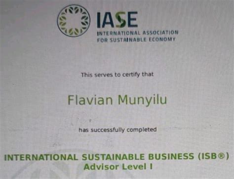 Flavian Mutunga On Linkedin A Journey Towards Esg Certification 21 Comments