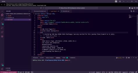 100 day code journey html basics abhay verma posted on the topic
