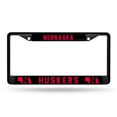 Nebraska Cornhuskers Black License Plate Frame