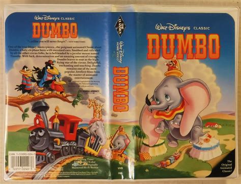 Dumbo Disney Black Diamond Vhs Tape 024 63 Minutes Playing Time