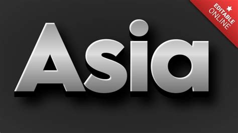 Asia Text Effect Generator