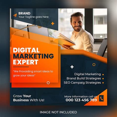 디지털 마케팅 대행사 웹 세미나 또는 기업 소셜 미디어 및 인스타그램 포스트 템플릿 프리미엄 Psd 프리미엄 Psd 파일