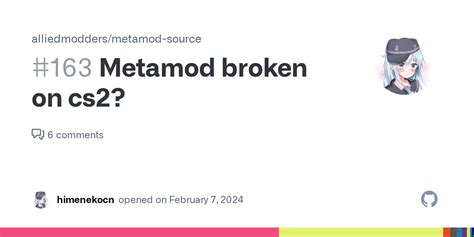 Metamod Broken On Cs Issue Alliedmodders Metamod Source GitHub