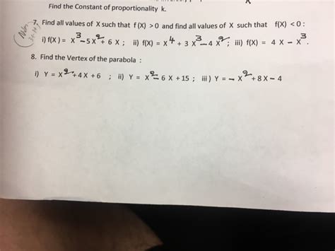 Solved Find The Constant Of Proportionality K Find All