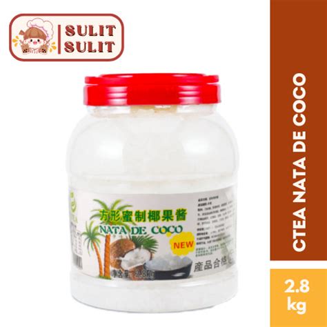 Ctea Nata De Coco Milk Tea Sinkers Toppings Nata Strips 28 Kg