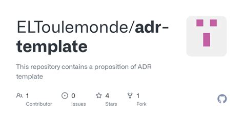 Github Eltoulemondeadr Template This Repository Contains A Proposition Of Adr Template
