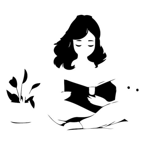 Premium Vector Girl Reading A Book At Home Vector Illustration In Flat Style