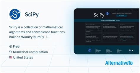 Scipy Fundamental Algorithms For Scientific Computing In Python