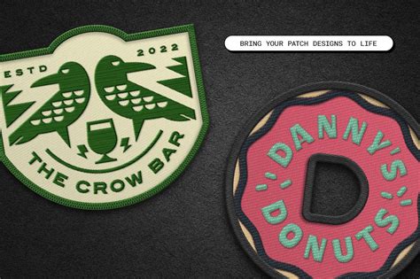 Custom Shape Embroidery Patch Mockup On Behance