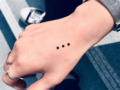 Ellipsis Tattoo Meaning And Symbolisms Memories