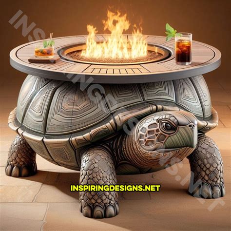 These Turtle Patio Fire Tables Will Turn Your Backyard Into A Whimsical