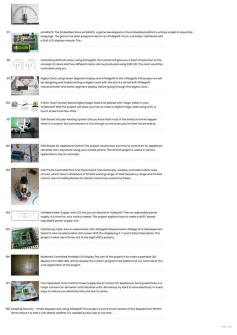 Avr Atmega16 Based Projects List Atmega32 Avr Atmega16 Based