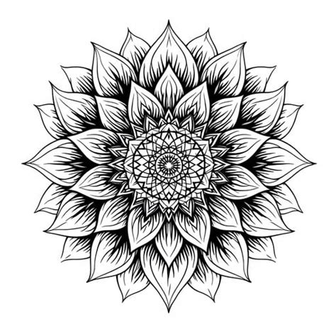 Free Geometric Mandala Flower Image Mandala Geometric Floral