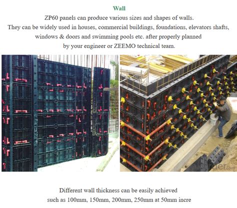 China Concrete Panel Recycled Plastic Formwork Manufacturers Concrete