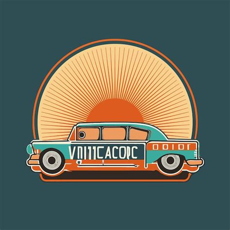 Vintage Retro Logos Vector Flat Premium Ai Generated Vector