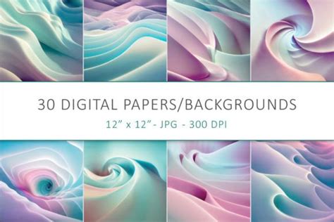 Pastel Color Digital Papers Background Graphic By As Digitale · Creative Fabrica