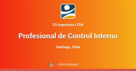 Profesional De Control Interno Santiago Chiletrabajos