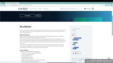 Cognitiveclassai Offers A Course On Sql Cognitiveclassai Youtube