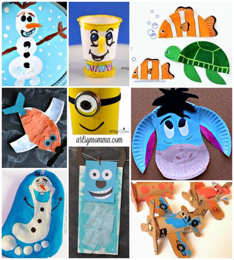 Disney Character Crafts Made With Items Found In The Kitchen Disney