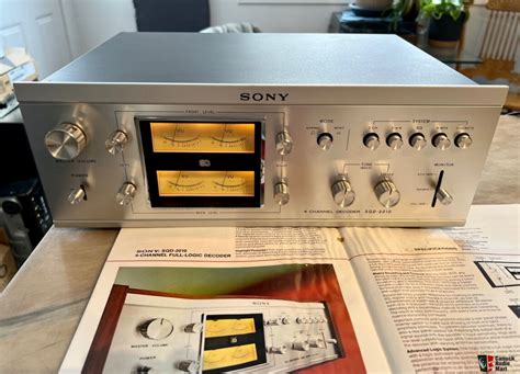 Serviced 1977 Sony Sqd 2010 Quad Decoder Pre Amp 4 Vu Metres Pro