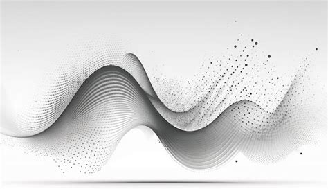 Premium Ai Image Sound Waves Dynamic Effect Illustration With Particle Wave Flow Ai Generative