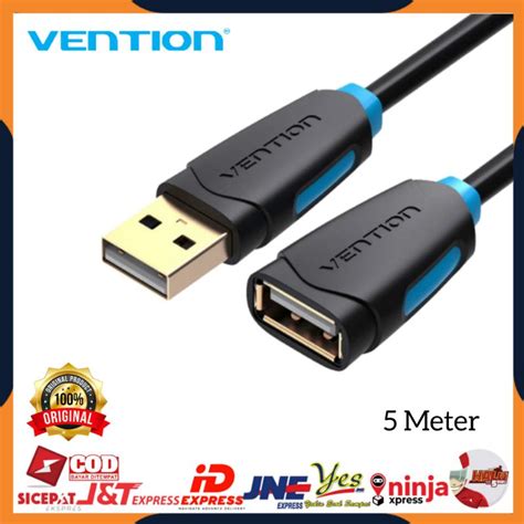 Jual Cod Kabel Usb Extenxion Vention Cbc Meter Kabel Extension Usb Gold Plated Male To
