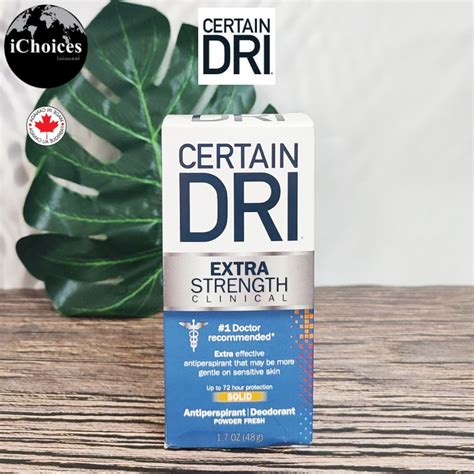[certain Dri] Extra Strong Clinical Solid Antiperspirant Deodorant Powder Fresh 48 G โรลออนสติ๊ก