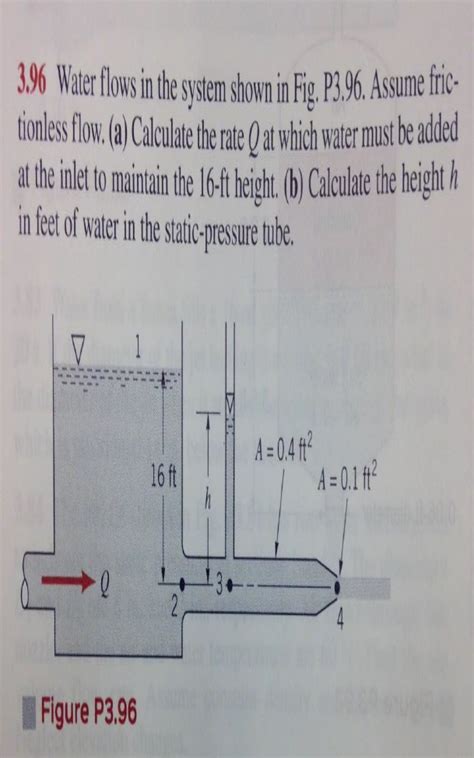 Water Flows In The System Shown In Fig P Assume Chegg