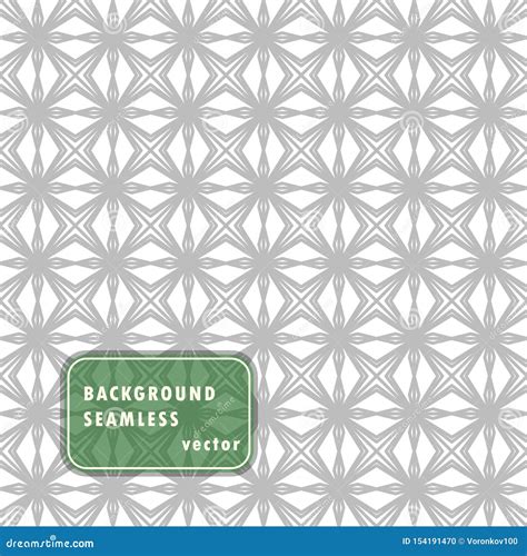 Abstract Stars Seamless Linear Pattern With Thin Straight Monochrome Lines Vector Repeating